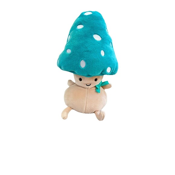 Jellycat | Toys | Nwt Jellycat Fun Guy Bertie Blue Mushroom Squishy Collectible Plush Fungi ...